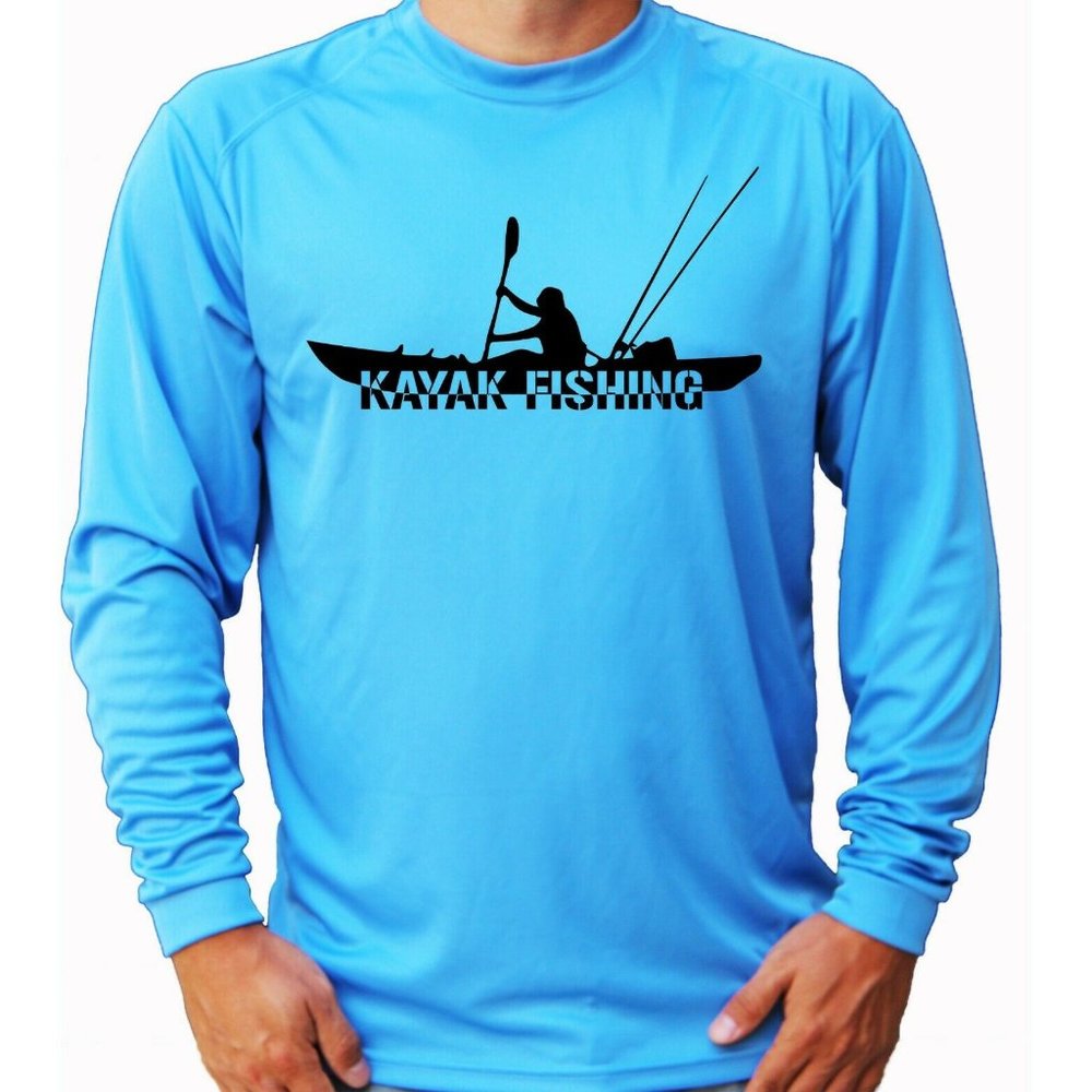 Kayak Fishing Long Sleeve Upf 50 T-Shirt Sport Fisher… - Gem